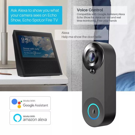 Умный видеодомофон видеоглазок WiFi Tuya, 1080P, Smart video intercom