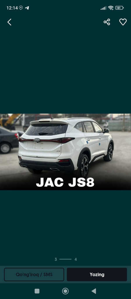 Jac js8 muddatli toʻlov