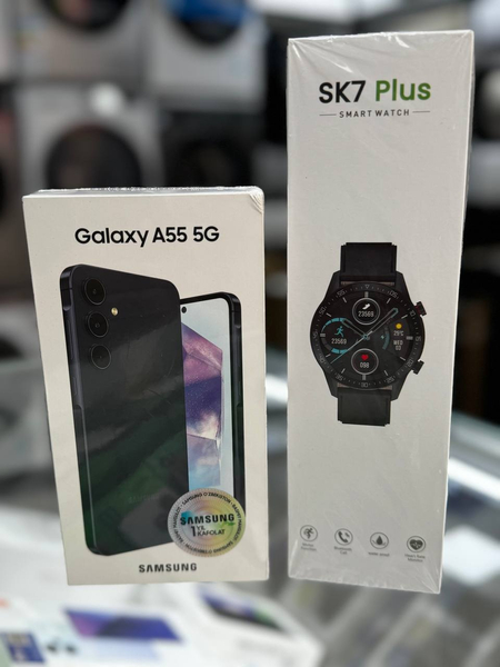 A 55 5G modelmiz keldi xotirasi 8/256GB 1yil rasmiy kafolat