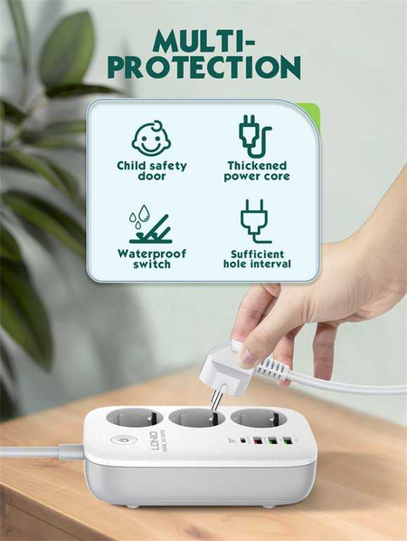 Rozetka LDNIO SEW3452 WiFi  Smart Strips  / Умный удлинитель 2500W