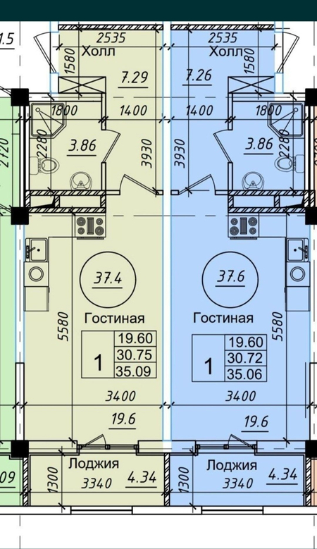 1 хона 38м2 Сампи Ялангач парк Локомотив
