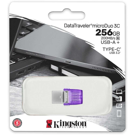 Флешка Kingston DataTraveler 128GB/ 256GB (USB 3.2 Gen 1 to 200 MB/s)