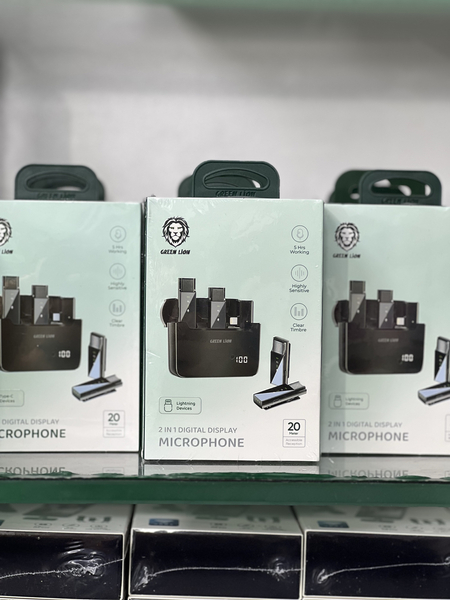 Green Lion 2 in 1 simsiz mikrofoni IOS & Type-c/ Беспроводной микрофон