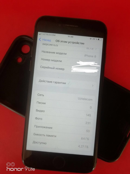iPHONE 8 xotirasi 64