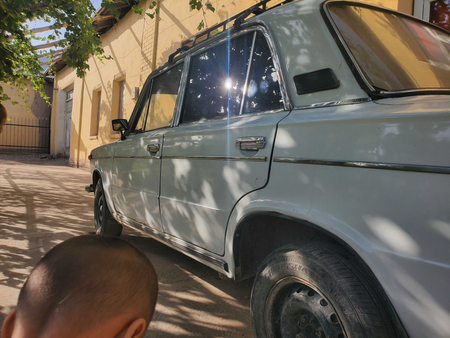 Vaz 2103 oq prapan gazi bilan
