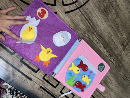 развивающие книги из фетра