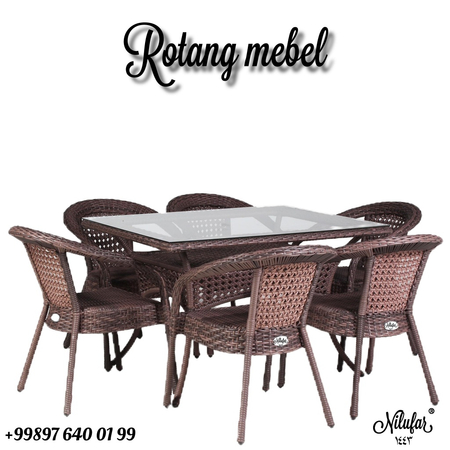 Rotang mebel stol 1x10
