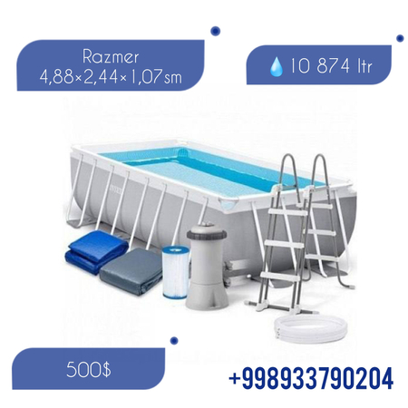 Basseyn Intex 4,88×2,44×1,07sm+DASTAVKA