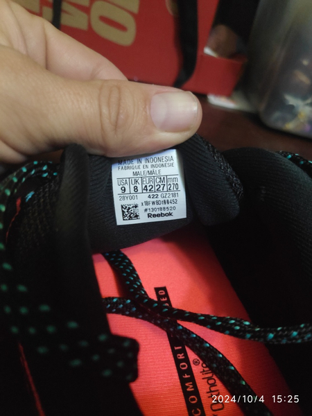 Size 9 - Reebok Zig Dynamica 2 Adventure Black  одна правая