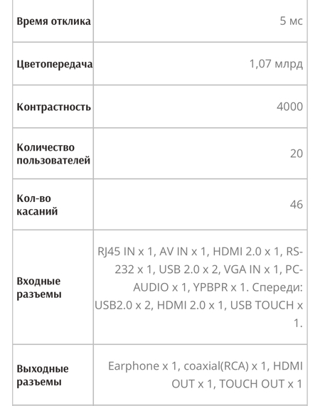 Интерактивная панель 75″ 3KOM-I754LT 4K (Android 11 RAM 4 / ROM 32)