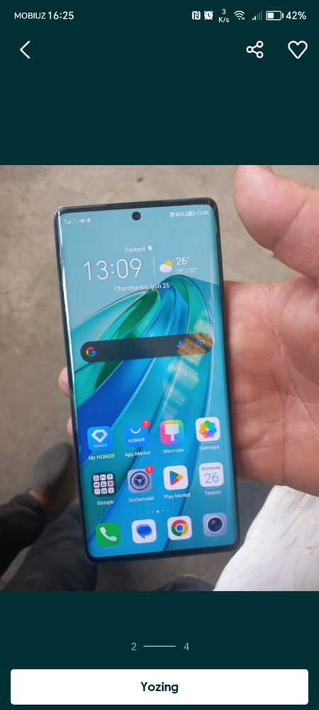 Honor x9a sotiladi yoki Iphone 12 promaksga almashaman