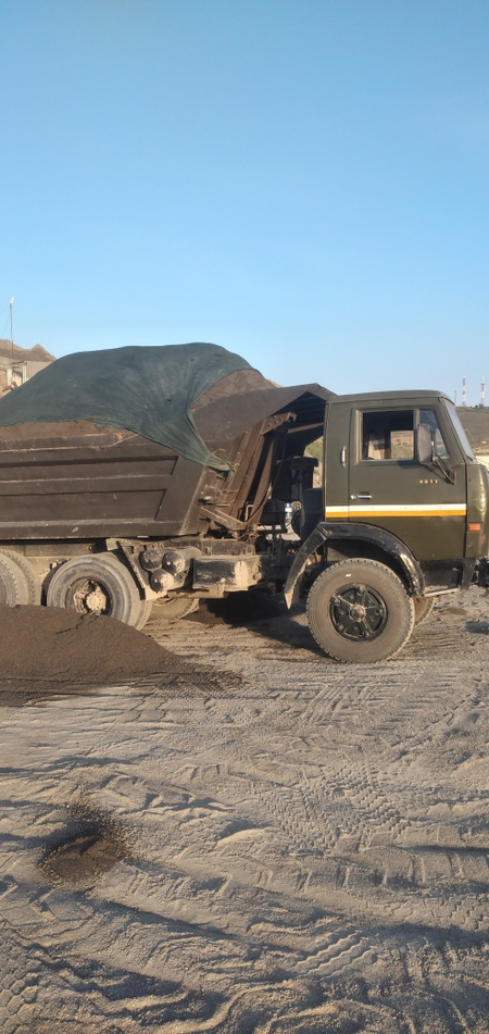 Kamaz xizmati sheben qum tosh tuproq stroy musur