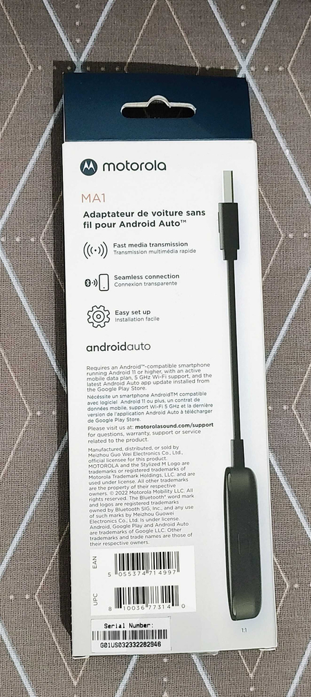 Беспроводной адаптер для Android Auto