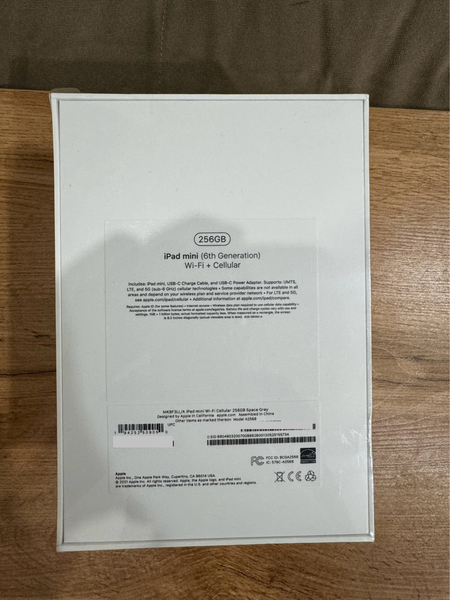 Ipad mini 6 256GB WI FI