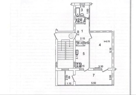 Ц-6 1в2ком/4/4 77-серия 2/6-балкон 42квм