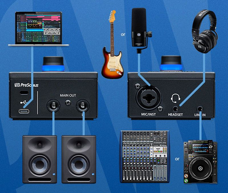 PreSonus Revelator io44 – портативный звуковой USB интерфейс