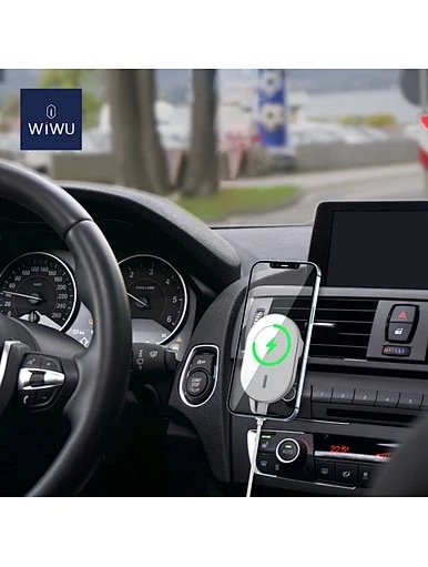 Автомобилный даржатель для телефона с беспроводной зарядкой Magsafe