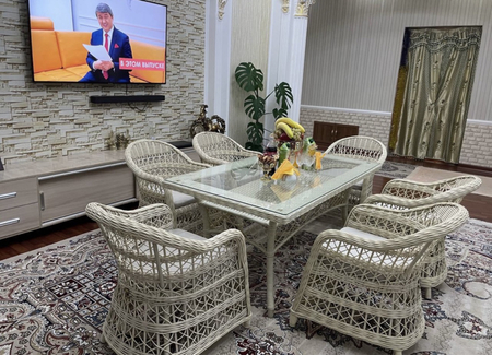 Плетённые Стол и Стулья Терасса Садовый стол и стулья Дачник ротанг