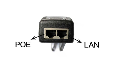 POE Ethernet адаптер AC DC 48V/500MA, 24W/1A, 12V/2A
