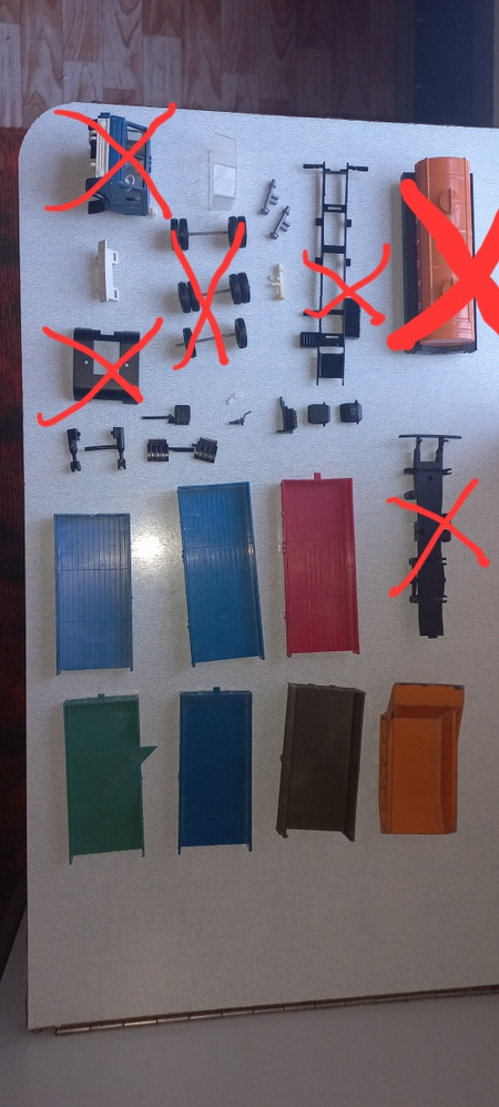 Запчасти на модели камаз 1/43