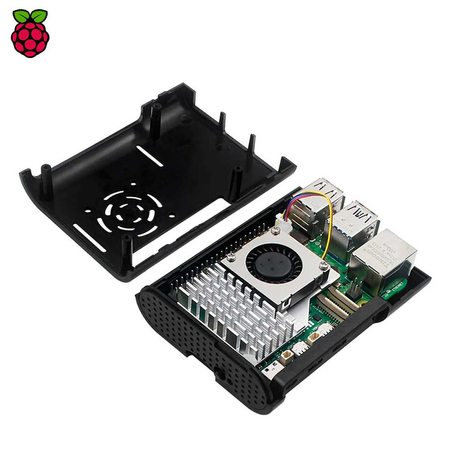 Корпус из ABS пластика с активным кулером для Raspberry Pi 5