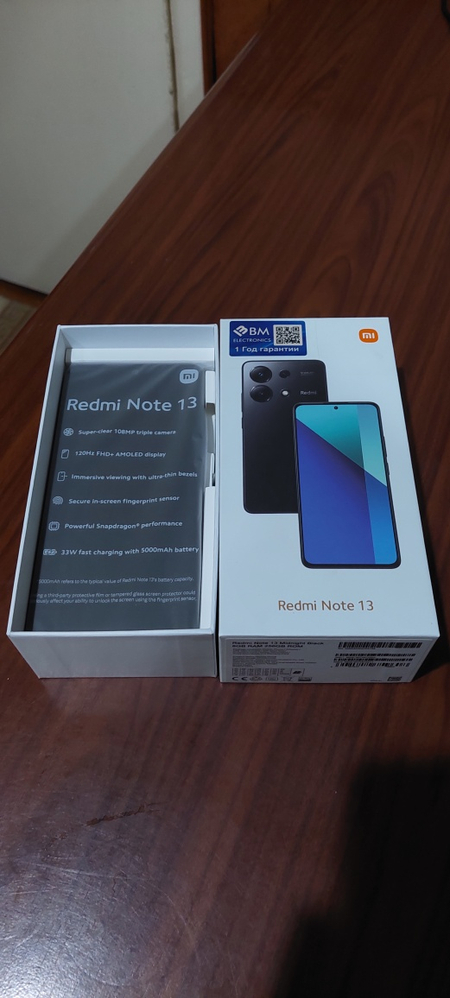 Продаю Redmi Note 13 8/256GB Black за 1.8млн!