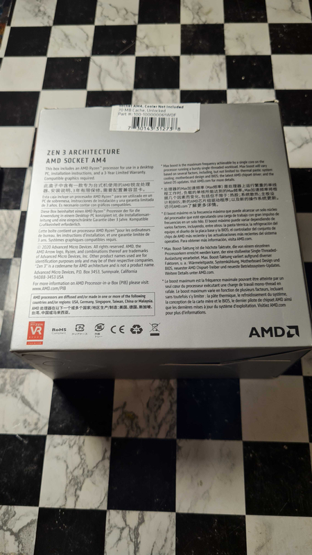 Процессор AMD Ryzen 9 5900X. Box из США. 12 Ядер, 24 Потока. Сокет AM4