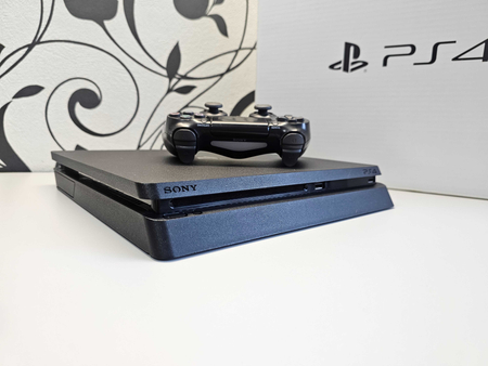 Продам PS4 Slim 1TB Игровая приставка с играми. Состояние ОТЛИЧНОЕ