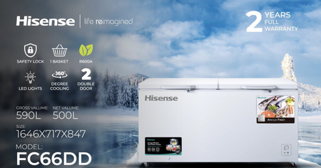 Морозильные камеры Hisense FC66DD 500 литр