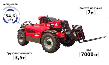 Телескопический погрузчик (teleskopik yuklagich) LGMG H735