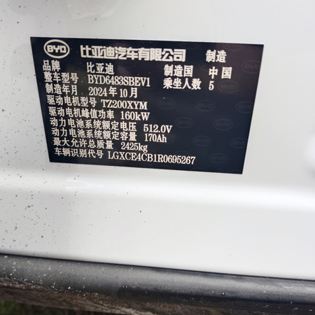 Byd Chempion 605 km 2025