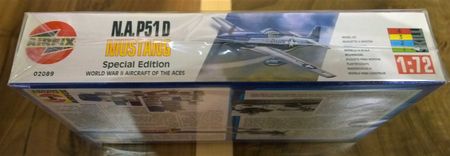 AIRFIX Model Plane N. American Mustang P51D scale 1:72  Made in France