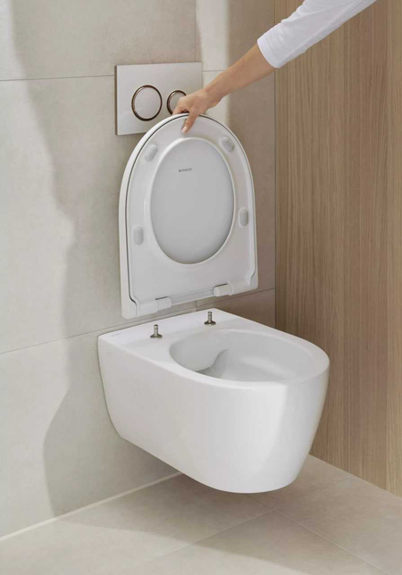 Подвесные Унитазы  GEBERIT iCon из Швейцарии! GEBERIT Безободковый.