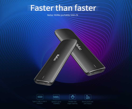 Внешний твердотельный накопитель (SSD) Netac ZX 1 TB