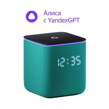 Умная колонка Яндекс Станция Миди с Алисой на YandexGPT, черный,Zigbee