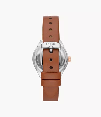 Fossil Коричневые кожаные часы BQ3803
