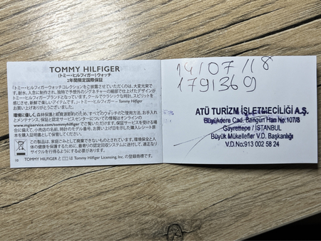 Наручные Часы Tommy Hilfiger (Оригинальные, кварц)
