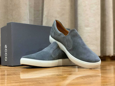 ECCO SOFT 7 мужские кожаные слипоны