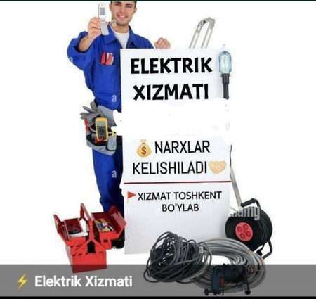 Elektrik xizmati arzon va sifatli.     Электричество дешевое и качеств