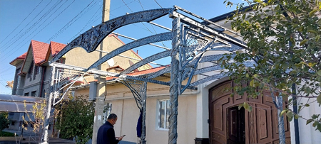 Давоза,  решетка, навес,лексан установка