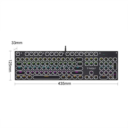 Klaviatura Mexanik T-Wolf T75 Проводная клавиатура (Keyboard Game]