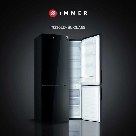 Холодильник IMMER RI320LD-BL.Glass total De frost