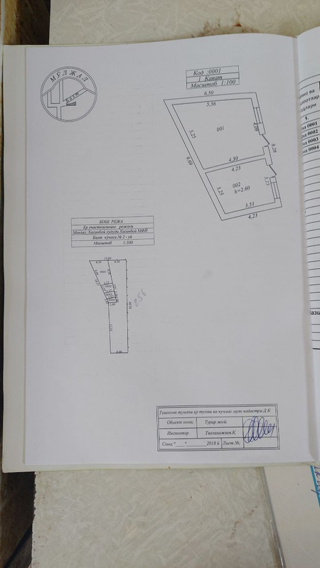 Uy sotiladi 2,56 sotix Toshkent tumani Hasanboy bitonka yoʻl yuzasi