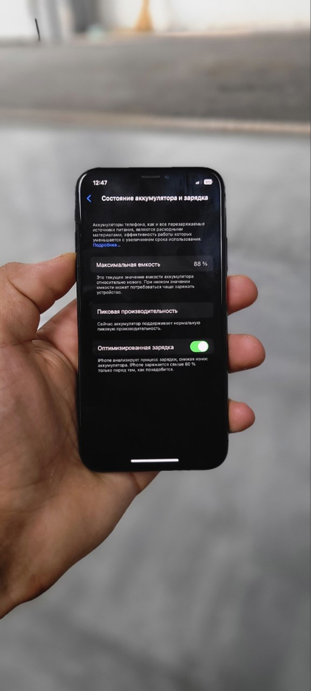 Iphone X zor holatda