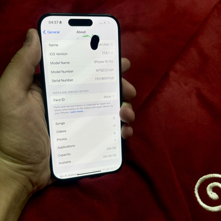 iphone 15pro Blue dual sim 256gb Sotilad !!