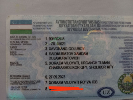 Zil, yuk mashinasi sotiladi, holati zoʻr.