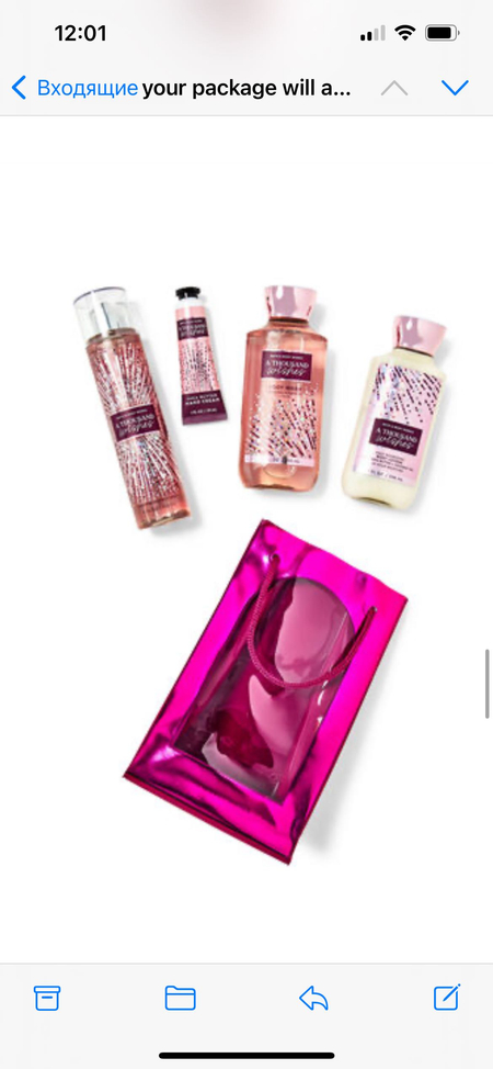 Bath&body works подарочные наборы гель, лосьон и спрей для тела