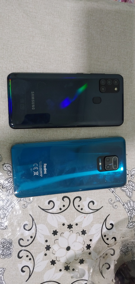 Продаются 2 телефона samsung a21s и mi note 9s