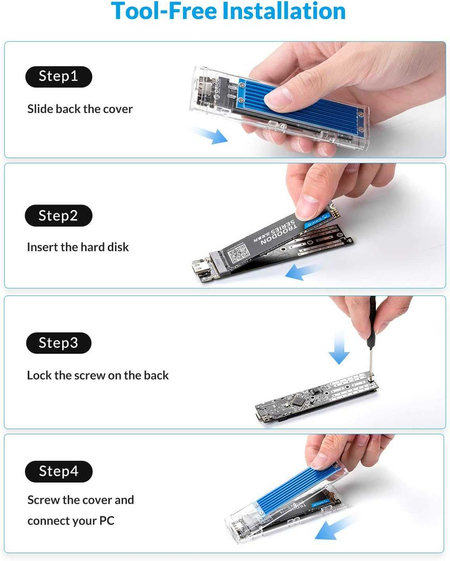 Новый кейс ORICO для ssd nvme - type-c