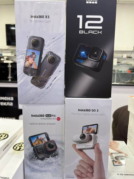 Insta 360 action Hero 12 Intsa 360 4K в наличи Ассортимент